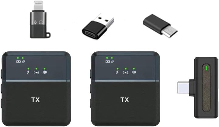 SENXIN SX8 Wireless Microphone for USB & Micro & iPhone Intelligent ...