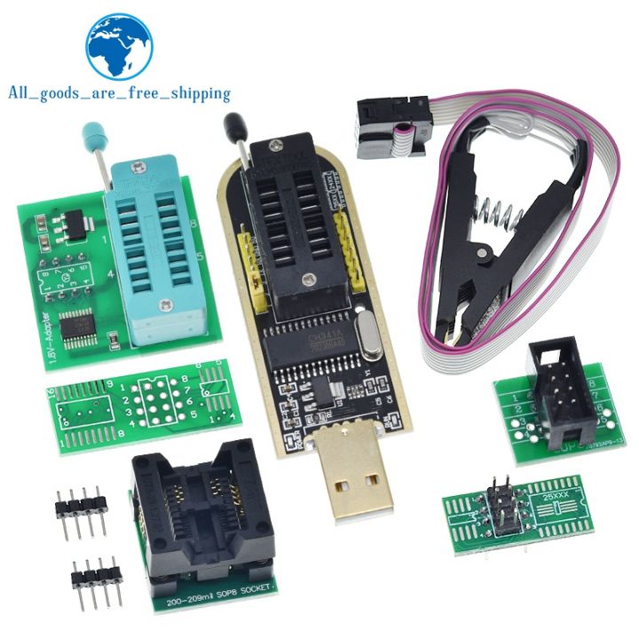 DIYTZT CH341A/CH341B 24 25 Series EEPROM Flash BIOS USB Programmer ...