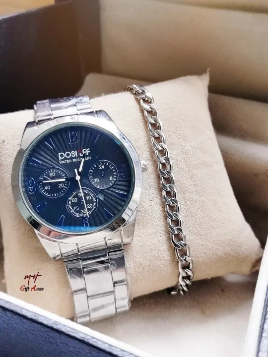 *Buy 1 Get 1 Free* Sports Chain Watch + Chain ⛓️ + Normal Box 🎁 | Daraz.pk