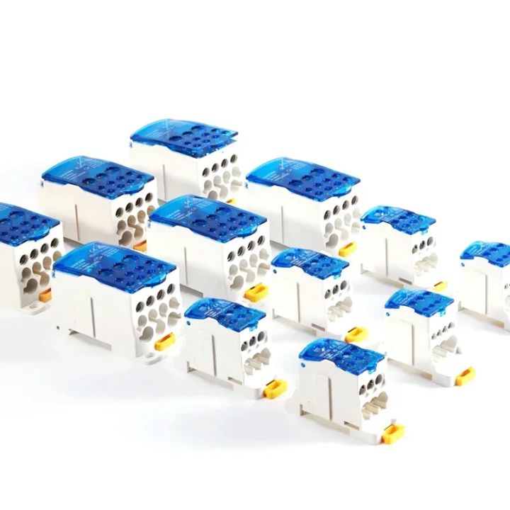Distribution Box One In Several Out Power Wire Electrical Connector Junction Din Rail Terminal ...