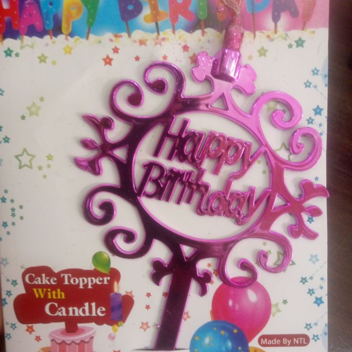 Cake Tooper with Candle | Daraz.pk