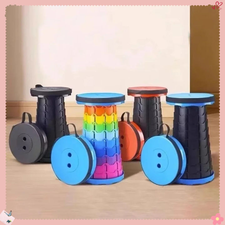 Lightweight Portable Plastic Folding Telescopic Chair - Adjustable ...