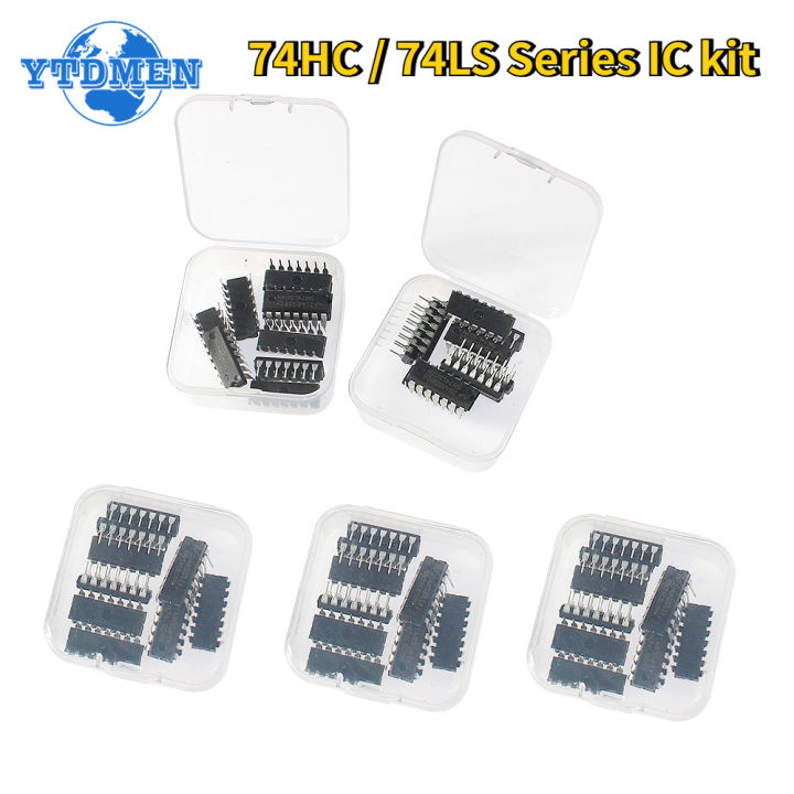 50PCS 74HC/ 74LS Integrated Circuit Logic IC Kit DIP-14 74HC00 74HC02 ...