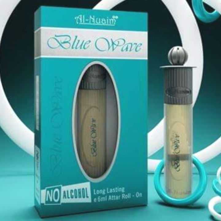 Blue Wave Attar Long-Lasting and Alcohol Free 100% Halal 6ml Bulu Wave ...