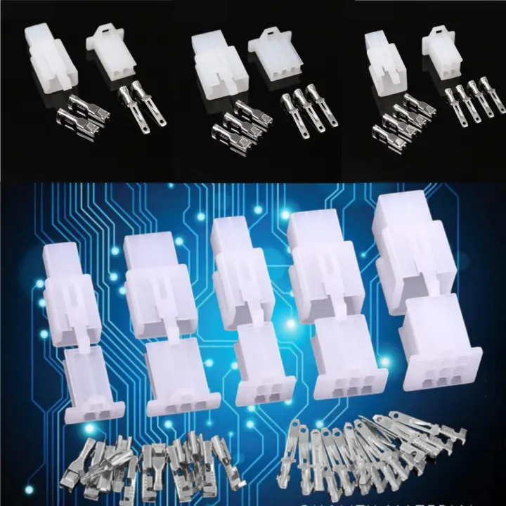 10sets 2 3 4 6 Pin 2.8mm Automotive Connector Kit Electrical Wire ...