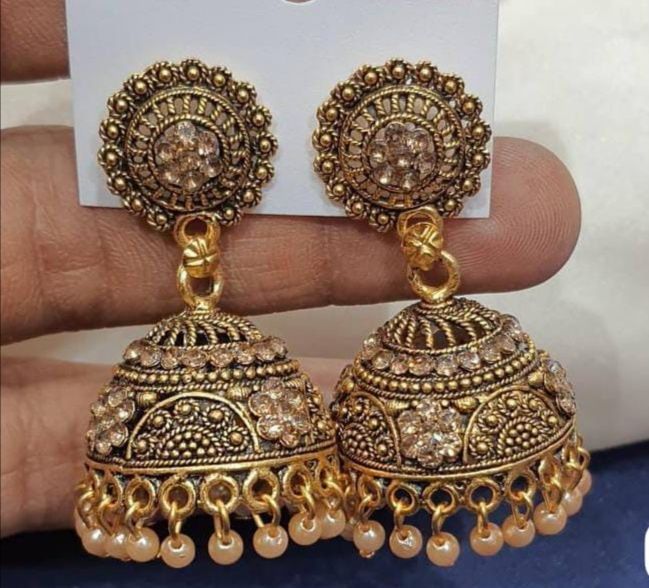 Jimiki earings for girls|Jumuka|Zuha fashion | Daraz.lk