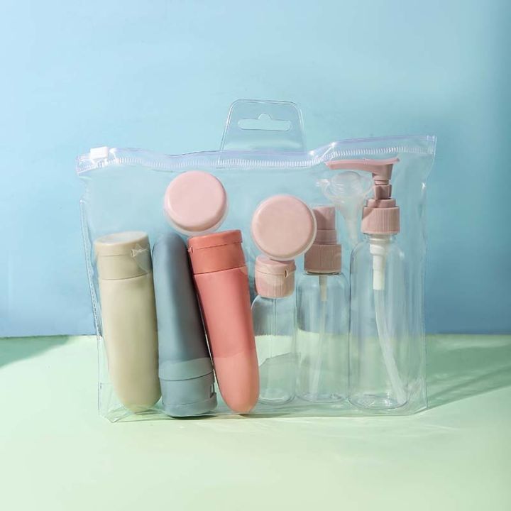 11PCS Travel Refillable Bottle Set Refillable Spray Lotion Shampoo ...