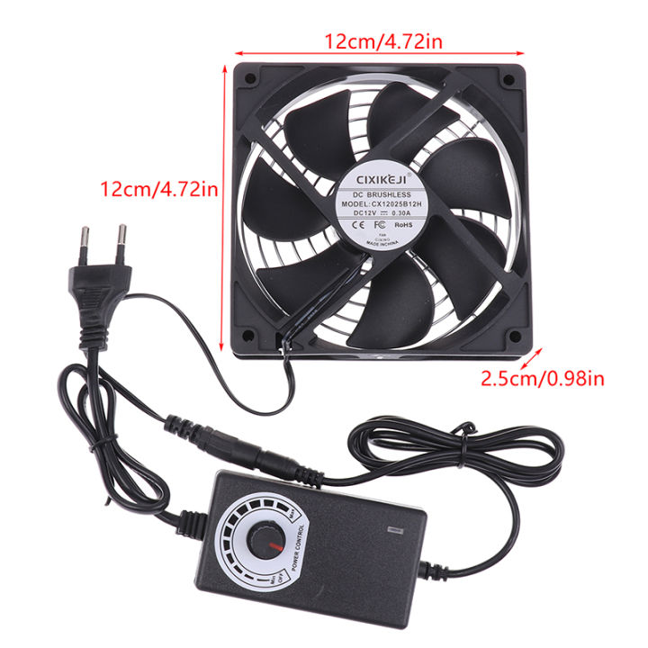 New High Performance 12CM 2700RPM Fan Cooling With Controller + 2 Metal ...