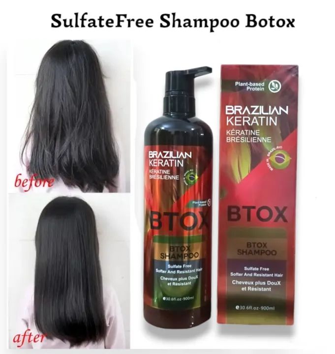 Brazilian Keratin Botox Shampoo Sulfate Free Imported 900ml | Daraz.pk