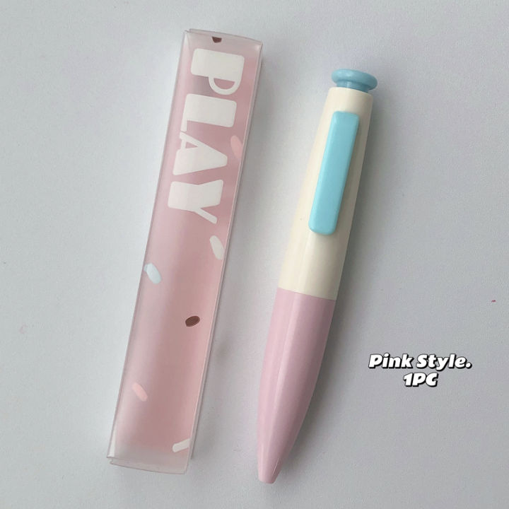 1PC Pocket Gel Pen For Students 0.5mm Black Pen Creative Pen Clip ...