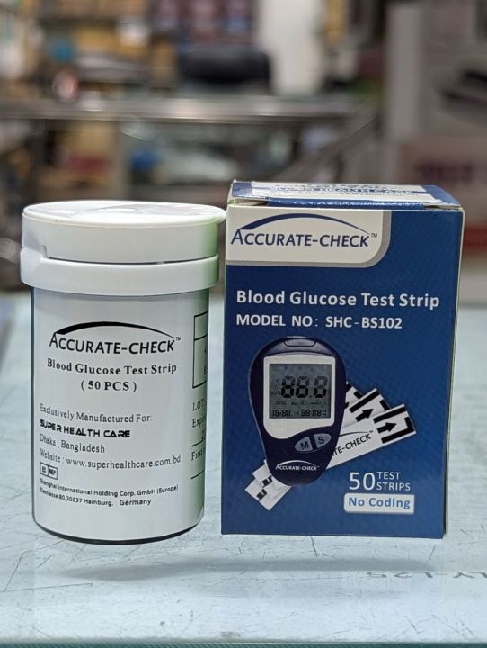 Accurate Check Test strips 50 pcs strip | Daraz.com.bd