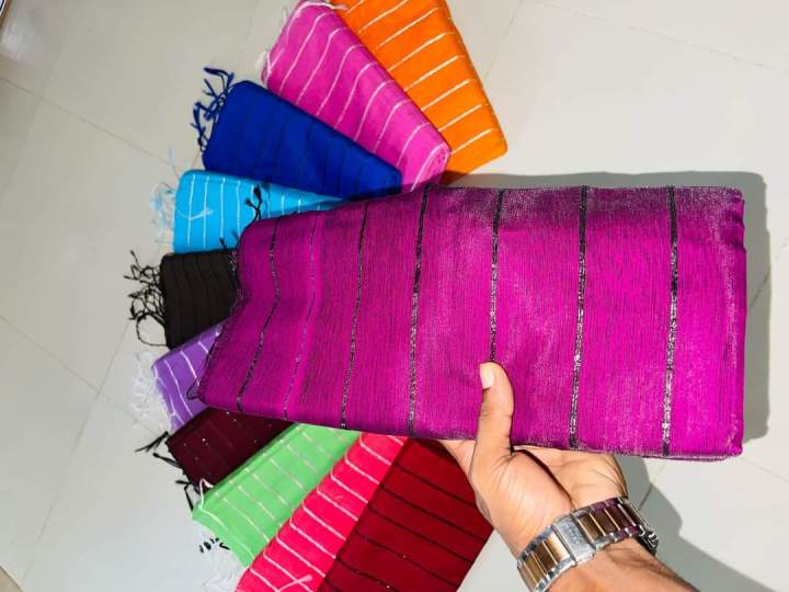 Tangail halfsilk chumki saree for woman (all colour) | Daraz.com.bd
