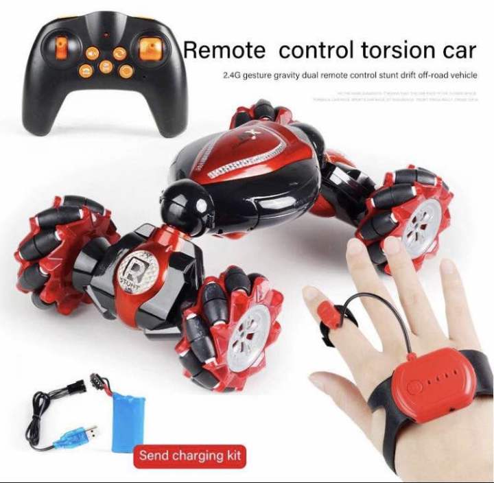 Gester Sensor & Remote Control Stunt Car Hand Gester Control Car For ...