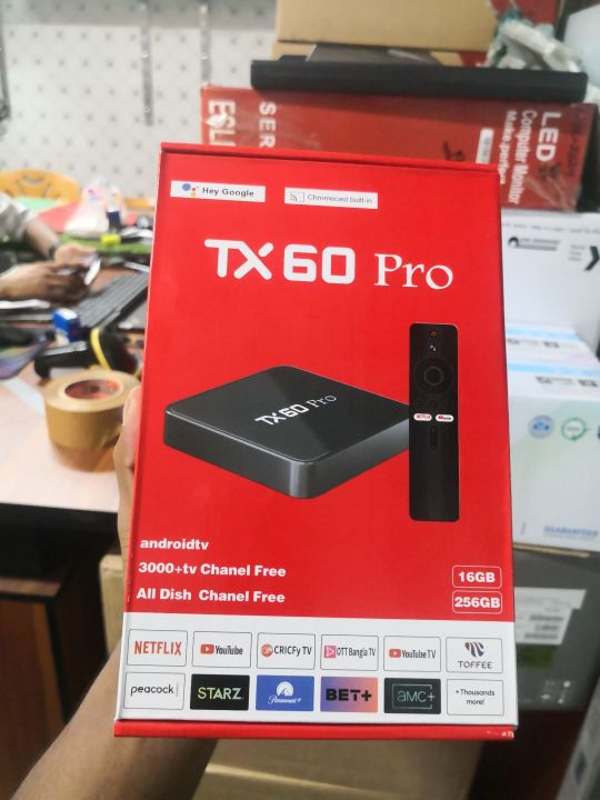 TX 60 Pro 16K ULTRA HD Android Smart TV Box Voice Remote, Bluetooth ...