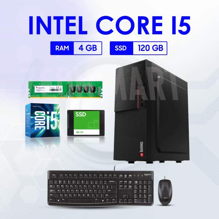 2025 Intel Core i5 RAM 4GB SSD 120GB Graphics 2GB Built in Gaming PC ...