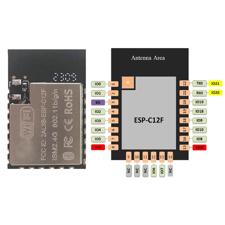 ESP32-C3 ESP8685 espressif Chip ESP32-C3-C12F Serial WiFi Module WiFi & Bluetooth Two-in-One ...