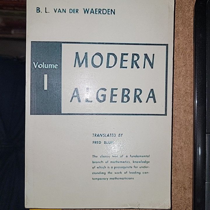 Modern Algebra By B.L.V.D. Waerden | Daraz.com.bd