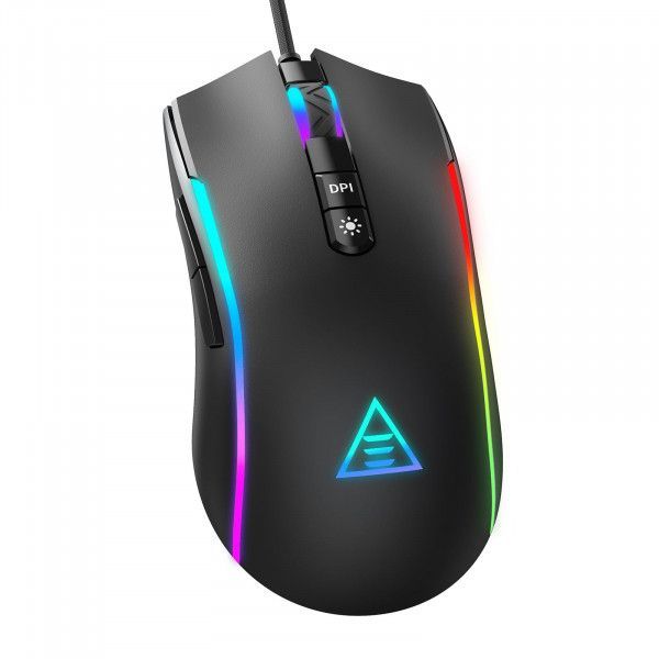 Gaming Mouse HXSJ A867 Wired Gaming Mouse 6400 dpi 7 Buttons RGB ...
