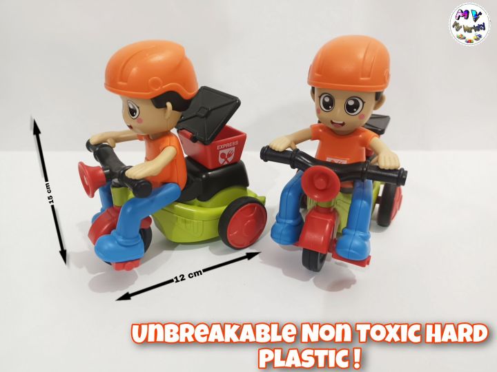 Cute Push And Go Trike With Opening Box Unbreakable Plastic 12cm Fun ...
