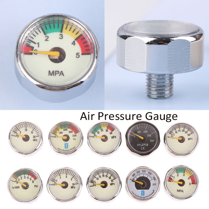 M10 M8 Air Mini Micro Pressure Gauge Manometer Thread 5MPA 10MPA 20MPA ...