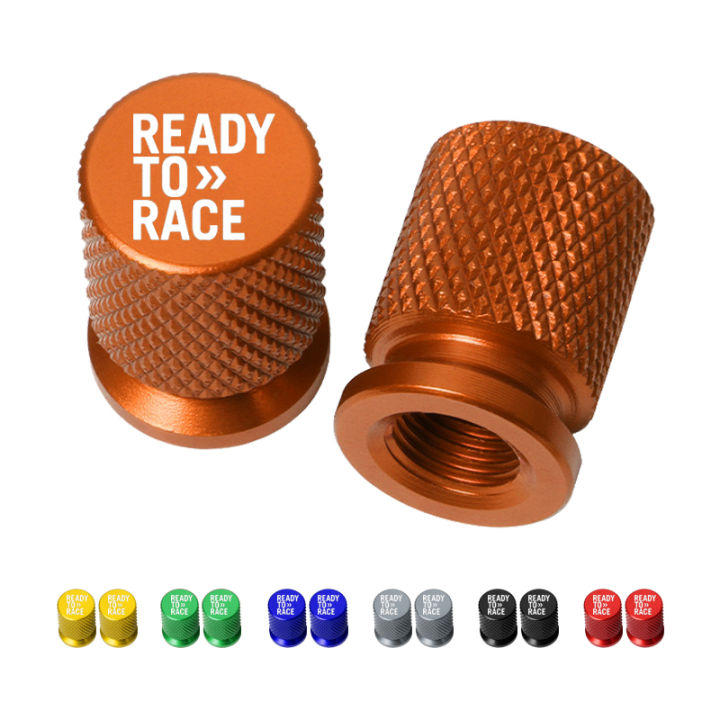 Tire Valve Caps Wheel Tyre Cover CNC Aluminum For KTM Ready to Race Adv ...