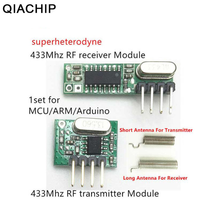 433Mhz RF Transmitter and Receiver Superheterodyne ASK 433 Mhz Module ...