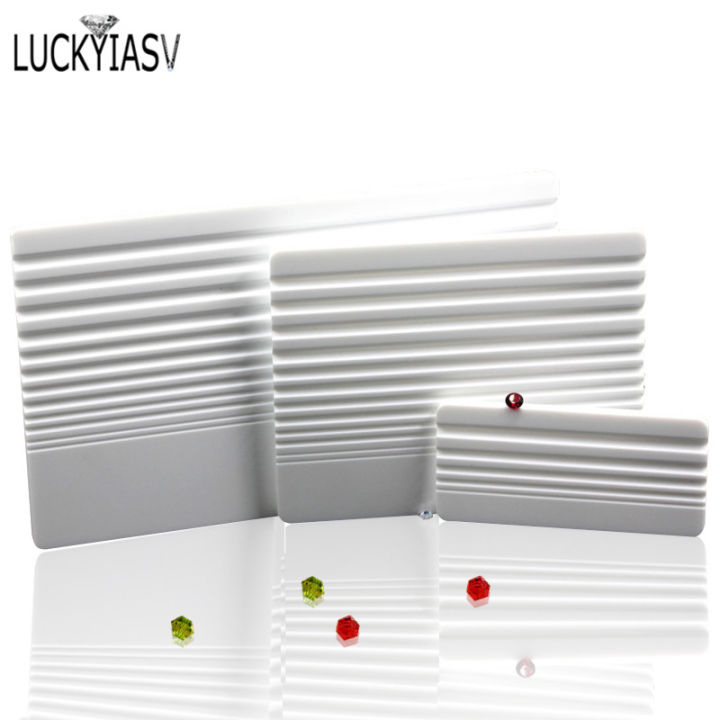 Ultra White Diamond Gemstone Sorting Color Grade Tray Grooved Plastic ...