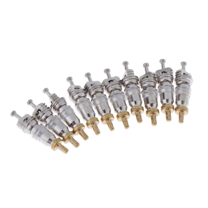 10Pcs R410 Brass Valve Cores Replacement AC HVAC/R Field Service Tool ...