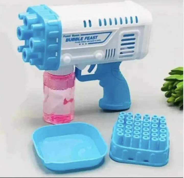 Bazooka Bubble Machine for Kids, 36 Hole Rocket Boom Bubble Gunn for ...