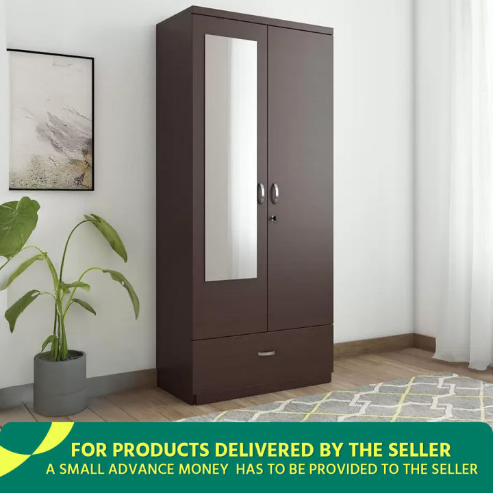 Andormahal MDF 2part Almirah with Drawer - 6ft by 2.5ft by 16 inch ...