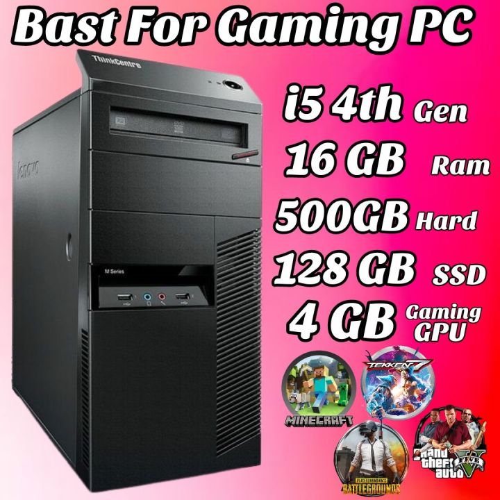 Lenovo M93p Tawer Gaming PC: i5 4th , 16 GB Ram , 500 GB Hard drive ...