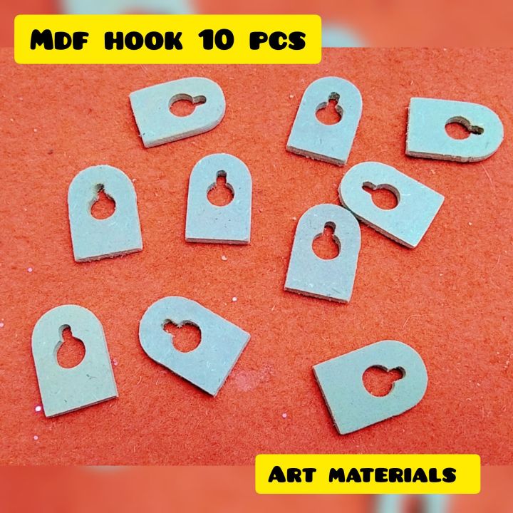 MDF Hooks 10 pcs set for any artwork hanging | Daraz.com.bd