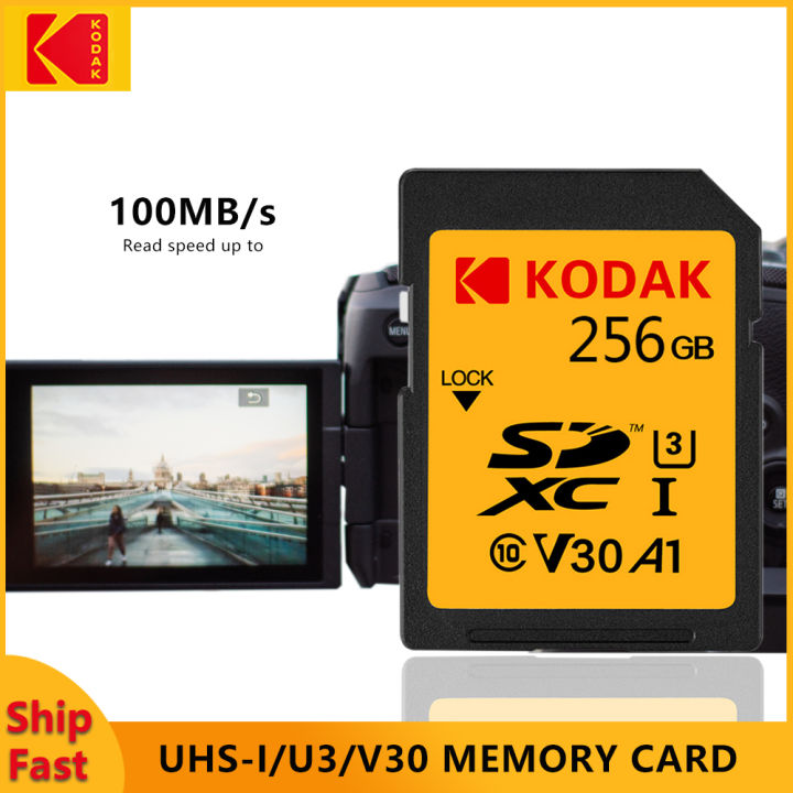KODAK SD Card High Speed Class 10 256GB 128GB 64GB V30 carte sd Memory ...