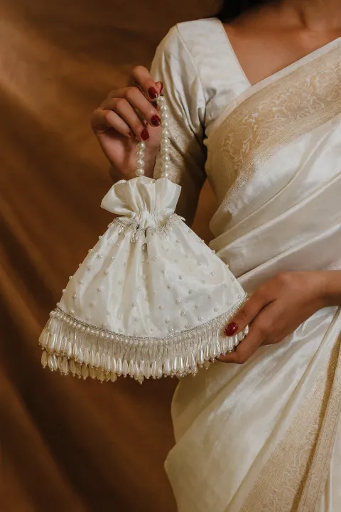 Fancy Potli Bag | Pearl Beaded Potli Bags For Wedding And Parties ...