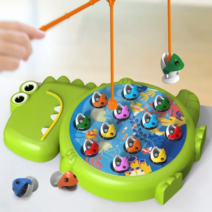 Dinosaur Simple Magnetic Fishing Toys Play Rod Game Toys for Children ...