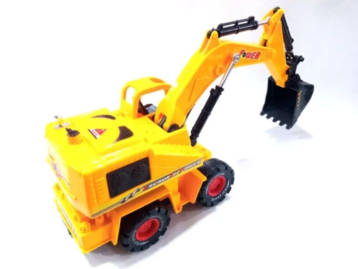Toys Wireless Remote Control Excavator / Backhoe Rechargeable LED Flash ...