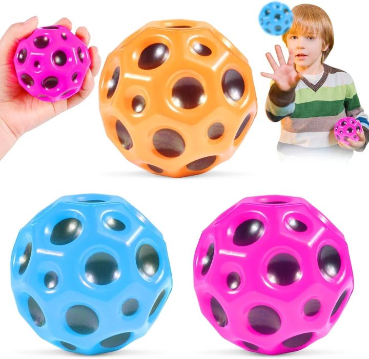 Moon Balls, 7 cm Jumps Rubber Ball, Super High Jump Ball, Space Ball ...