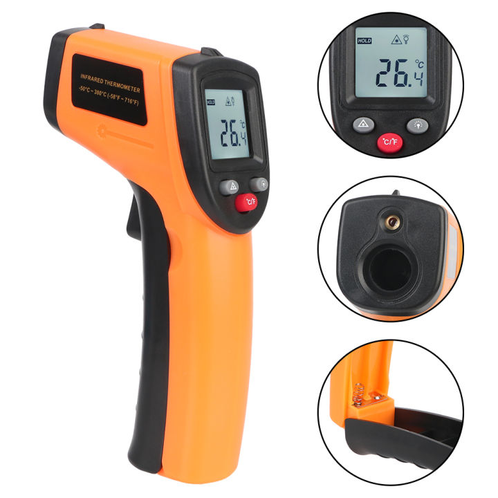 -50~380°C Industrial Infrared Pyrometer Non Contact GM320 Infrared ...