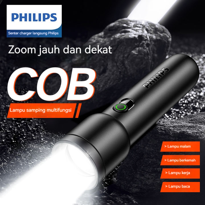 Philips 2024 New EDC Portable Flashlight Rechargeable LED Flashlight ...