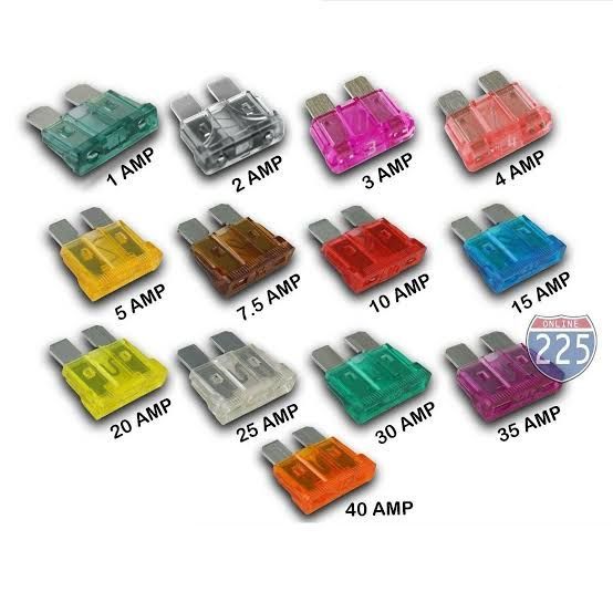 1A-50A Fast Blow ATO ATC Blade Fuse 2 Pin Automotive Car Fuse Car ...