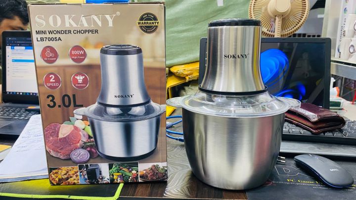 SOKANY LB7005A Mini Wonder Chopper Dual Speed 3.0L Large Capacity ...