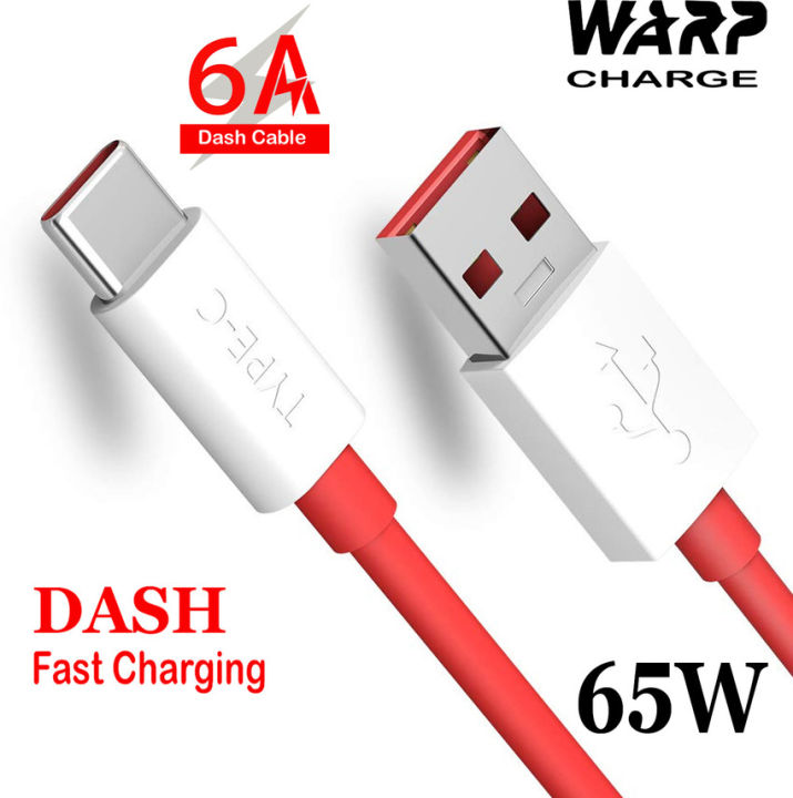 Original For Oneplus Cable Dash Warp 80W USB Type C 6A Fast Charge Cord ...
