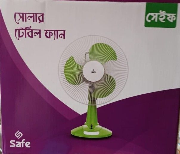 Safe DC 12V 5W 12 inch Solar Table Fan | Daraz.com.bd