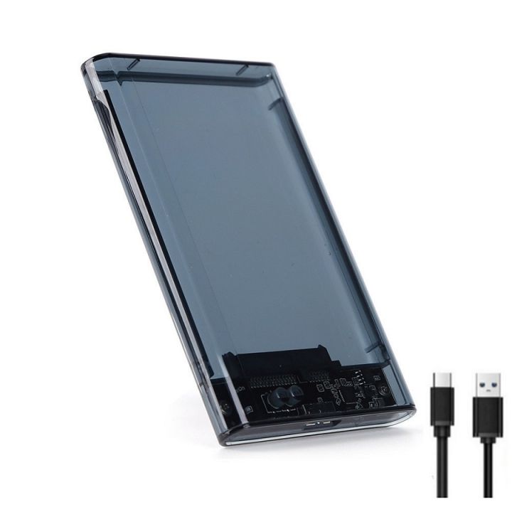 Transparent HDD Case Caddy Box HDD Enclosure 2.5 SSD SATA To USB 3.0 ...