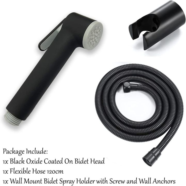 Toilet shower black set premium quality Black Muslim shower complete ...