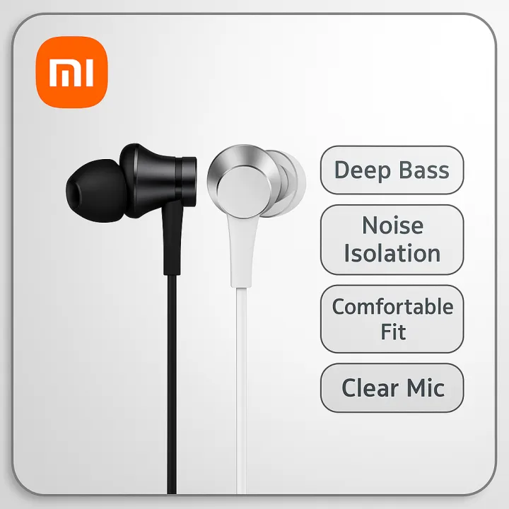 Xiaomi Mi Piston Basic Wired Earphones, mi in-Ear Headset,High quality ...