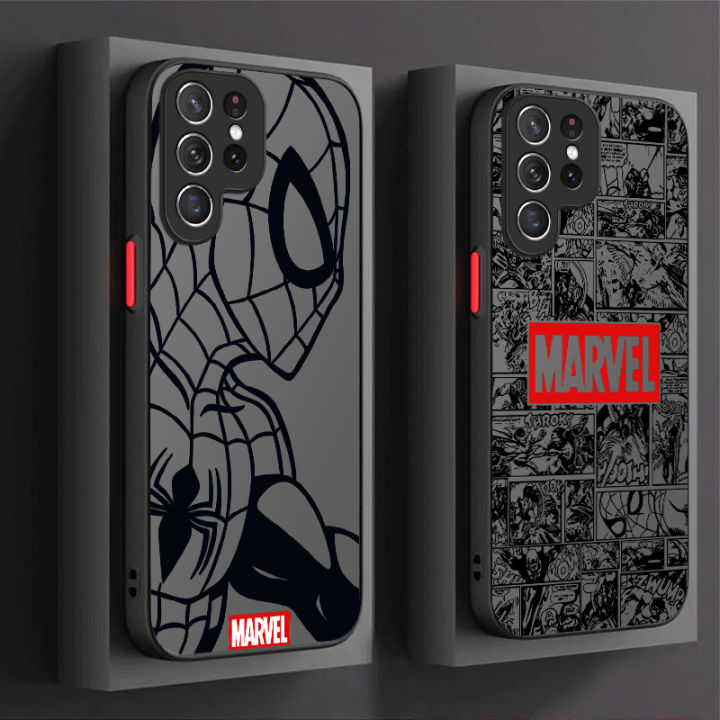 Marvel Superhero Spider-Man Case For Samsung Galaxy S25 S24 S23 Ultra ...