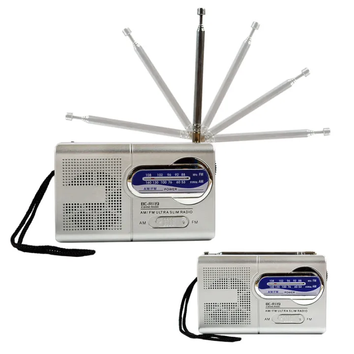 62cm 4 Section Metal Full-Channel Am Fm Radio Telescopic Antenna 360 ...