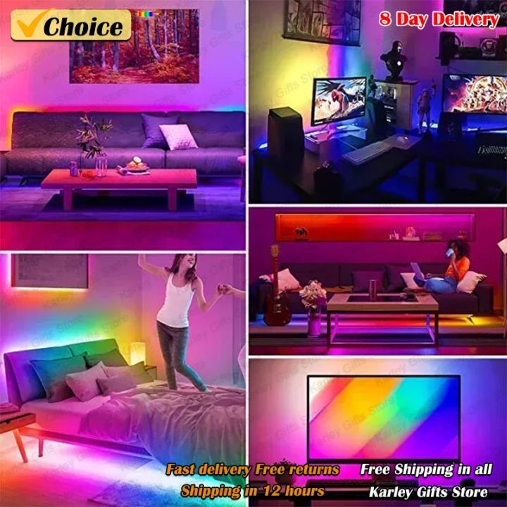 Background Atmosphere Light Strips 5050rgb Color Bluetooth 5v Light Set ...