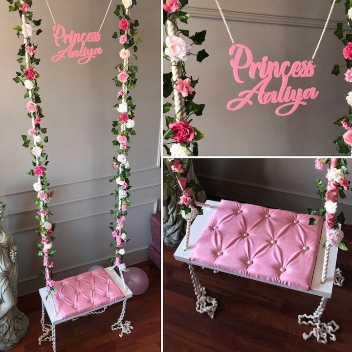 princess swing with Rope&flower | Daraz.pk